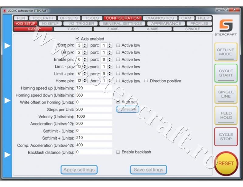 Magazin online StepCraft.ro - UCCNC control software Stepcraft OEM